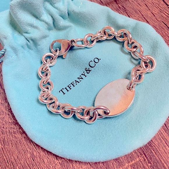Tiffany & Co. | Jewelry | Tiffany Co Oval Tag Bracelet | Poshmark